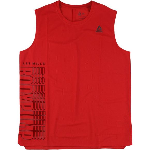 Reebok | Shirts | Reebok Mens Les Mills Body Pump Tank Top Red Nwt ...